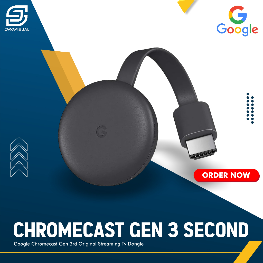 Jual [JaVis] Google Chromecast Gen 3rd Streaming TV Dongle - Gen3 Bekas ...