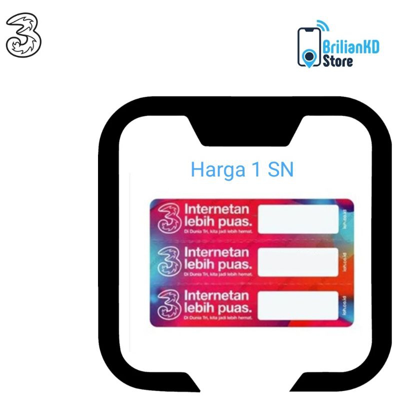 Jual Voucher Kosong Three Tri VD Blank Nasional Segel | Shopee Indonesia