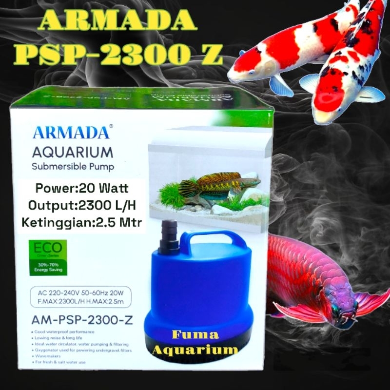 Jual Power Head ARMADA AM-PSP-2300 Z Pompa Celup Filter kolam Aquarium ...
