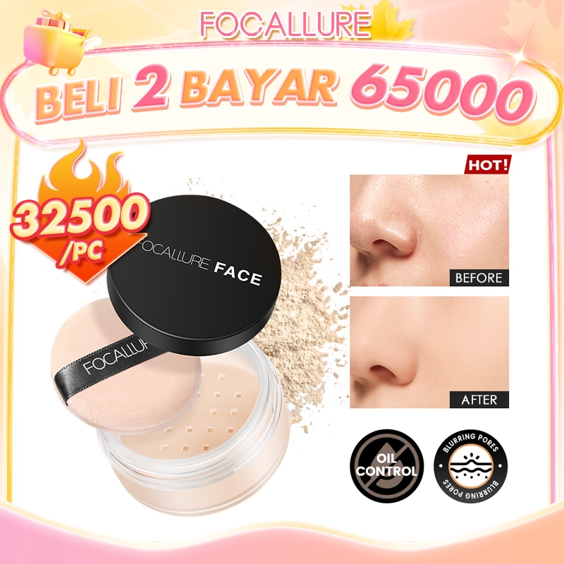 Jual FOCALLURE Super Fine Loose Powder - Loose Setting Powder 3 Colours ...