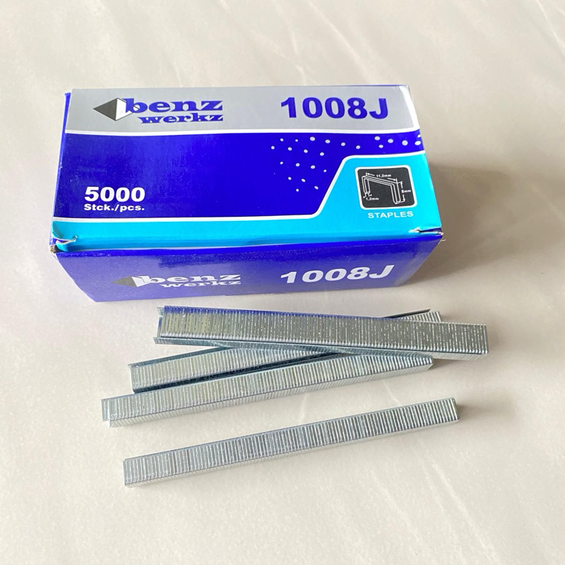 Jual Isi Staples Tembakan Angin / Paku Tembak U Merek BENZ WERKZ Refill ...