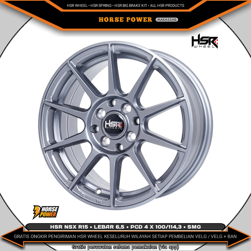 Jual Velg R15 • Mobil 4 Baut Roda • Pcd 4 x 100/114,3 • Hsr Nsx ...