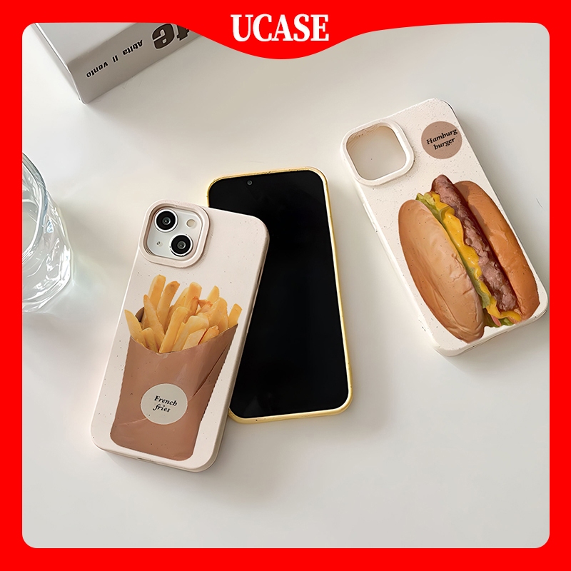 Jual UCASE Case Cheese Burger iPhone 7 8 6 6S Plus 11 13 12 Case 14 15 ...