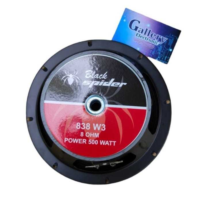 Jual Speaker Blackspider 838 W3 8" 8inch 8in Black Spider Spiker Midel ...