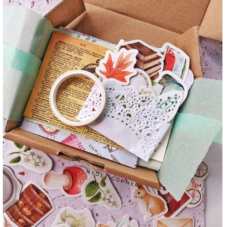 Jual Mini Journaling kit box/ scrapbook bujo bullet journal /sticker ...