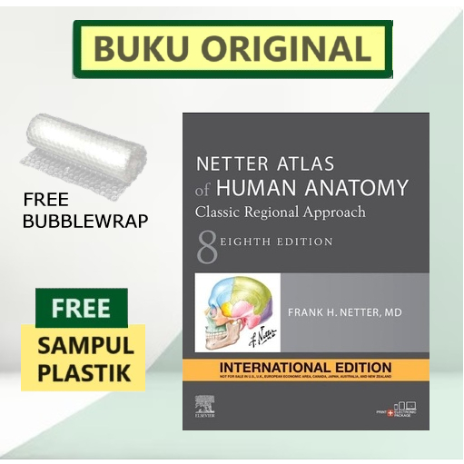 Jual ORIGINAL NETTER ATLAS OF HUMAN ANATOMY CLASSIC REGIONAL APPROACH ...