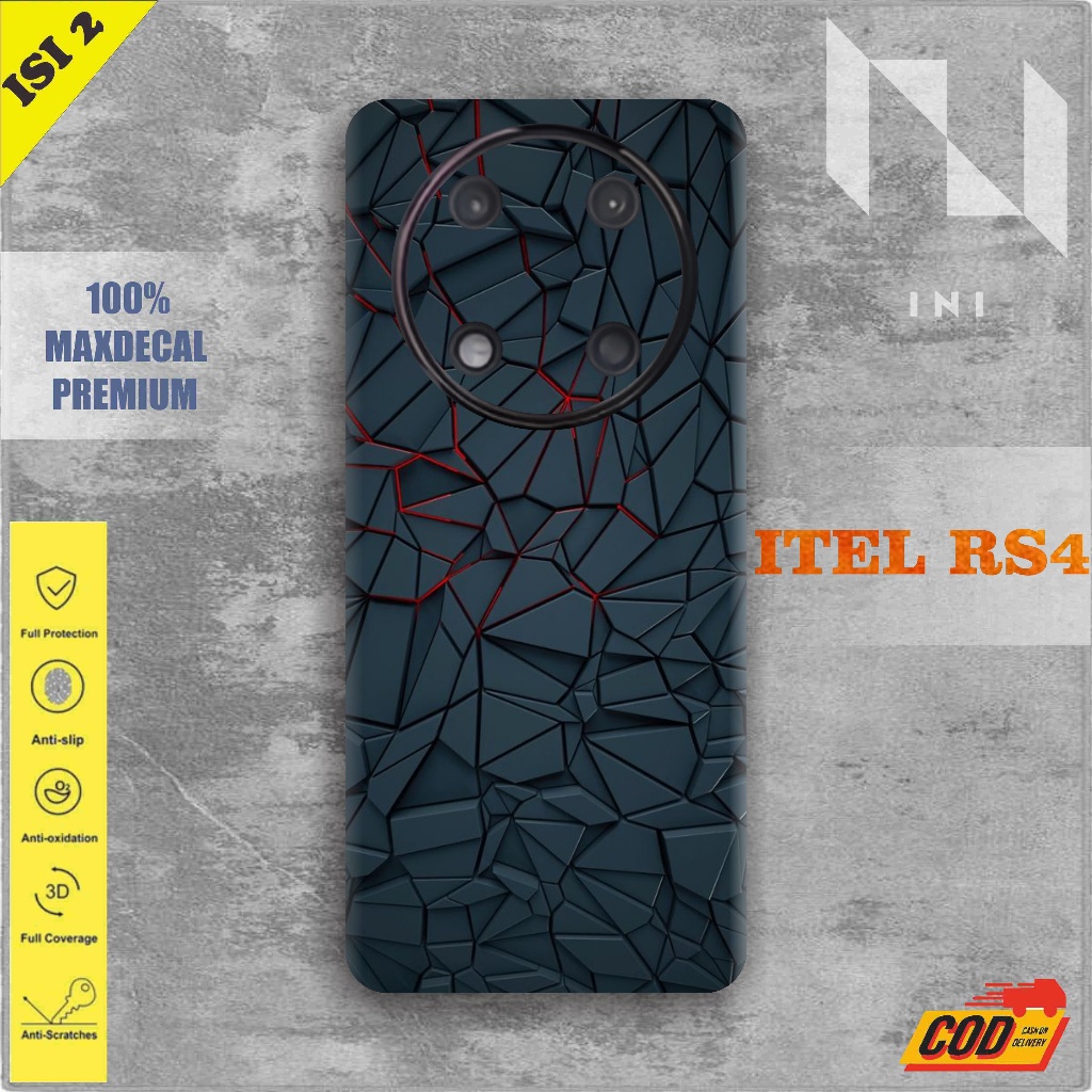 Jual -Isi 2- ITEL RS4 Garskin/Stiker/Case Skin Premium Bebas Custom ...