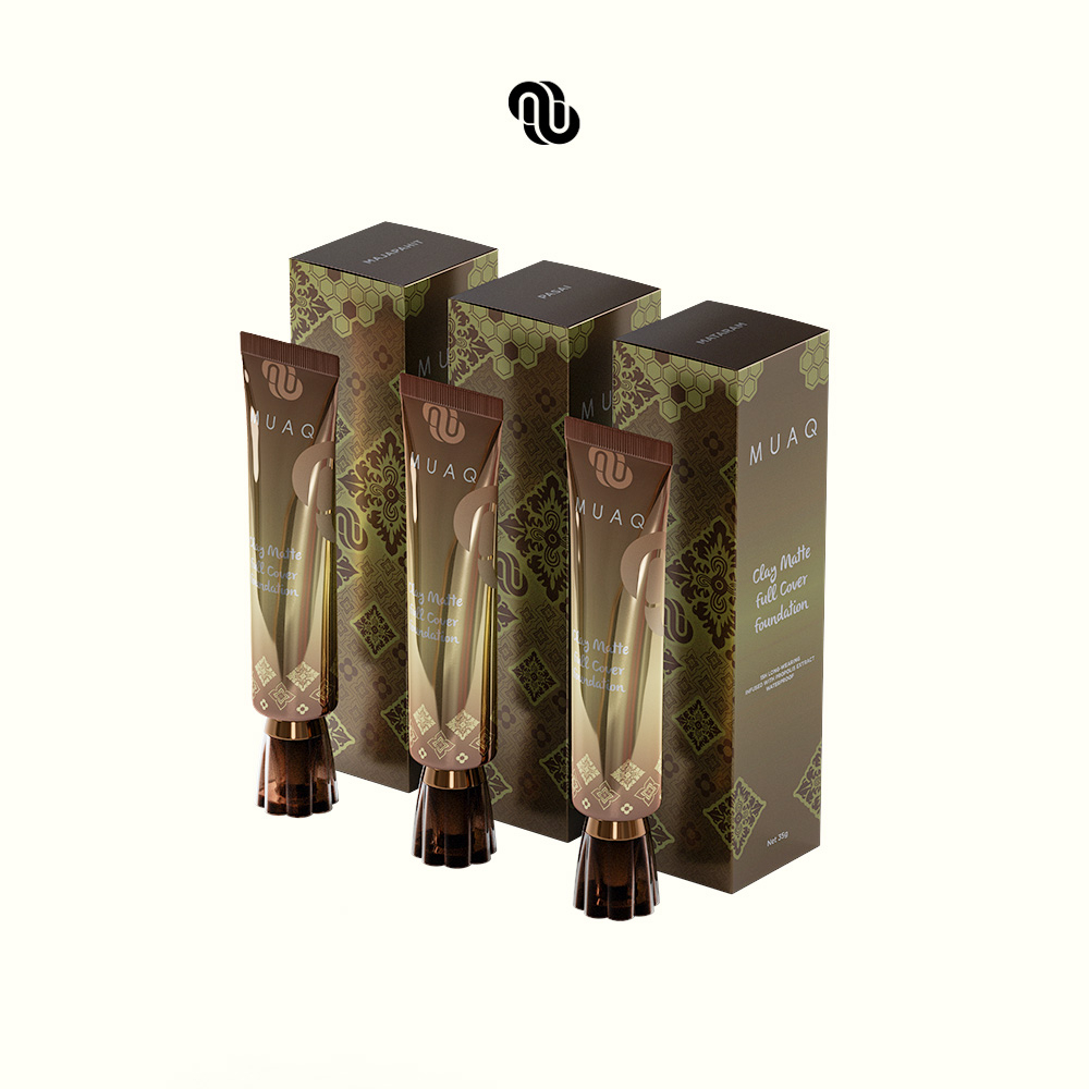 Jual MUAQ Clay Matte Full Cover Foundation | Shopee Indonesia