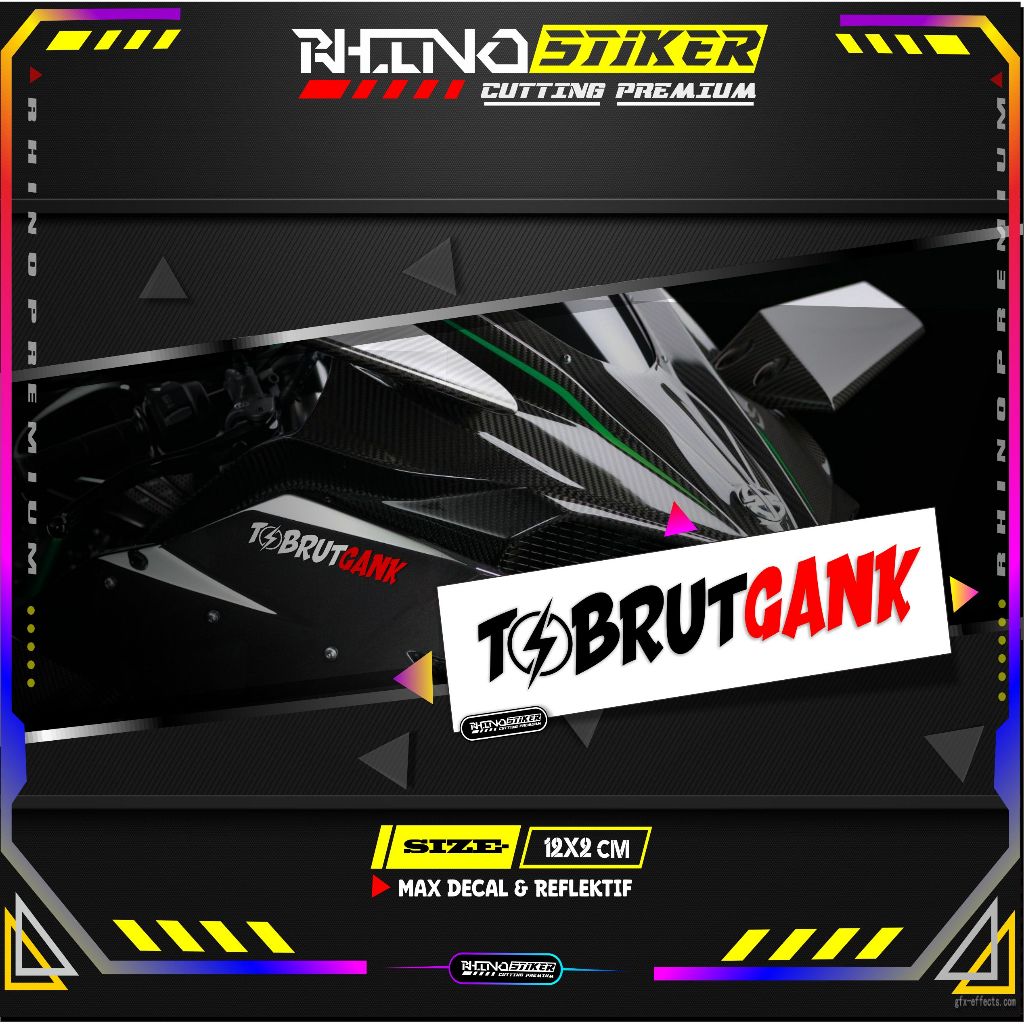 Jual Stiker TOBRUT GANK V1 Stiker Cutting | Shopee Indonesia