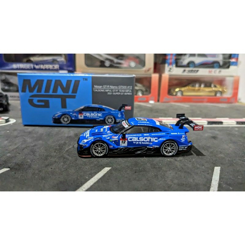 Jual Diecast Mini GT Nissan GTR R35 Nismo GT500 #12 Calsonic no 636 ...