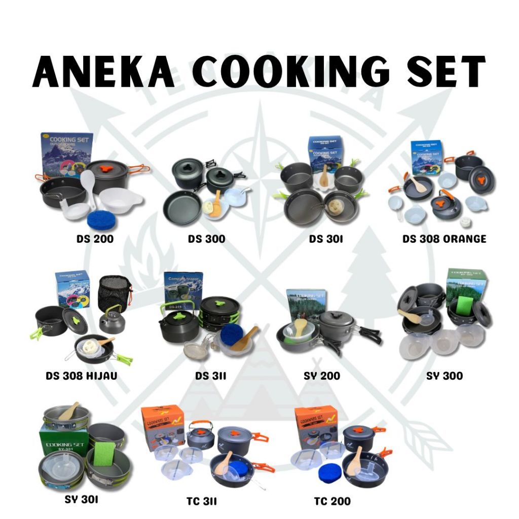 Jual -Aneka Cooking Set Outdoor Tendaki TC 311 | Cooking Set DS 311 ...