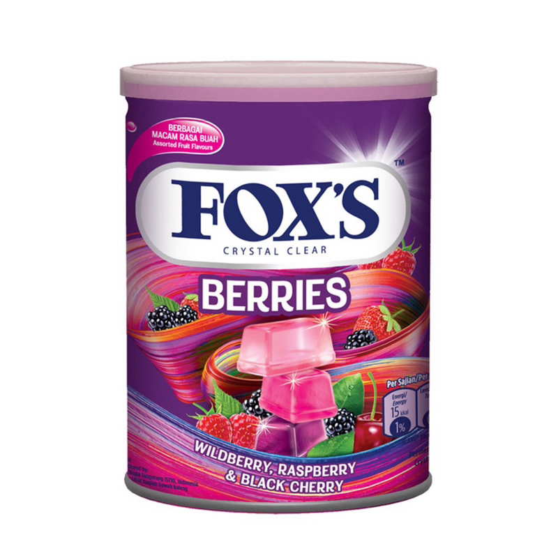Jual FOX'S Crystal Clear Fruits Permen Kaleng 180 g | Shopee Indonesia