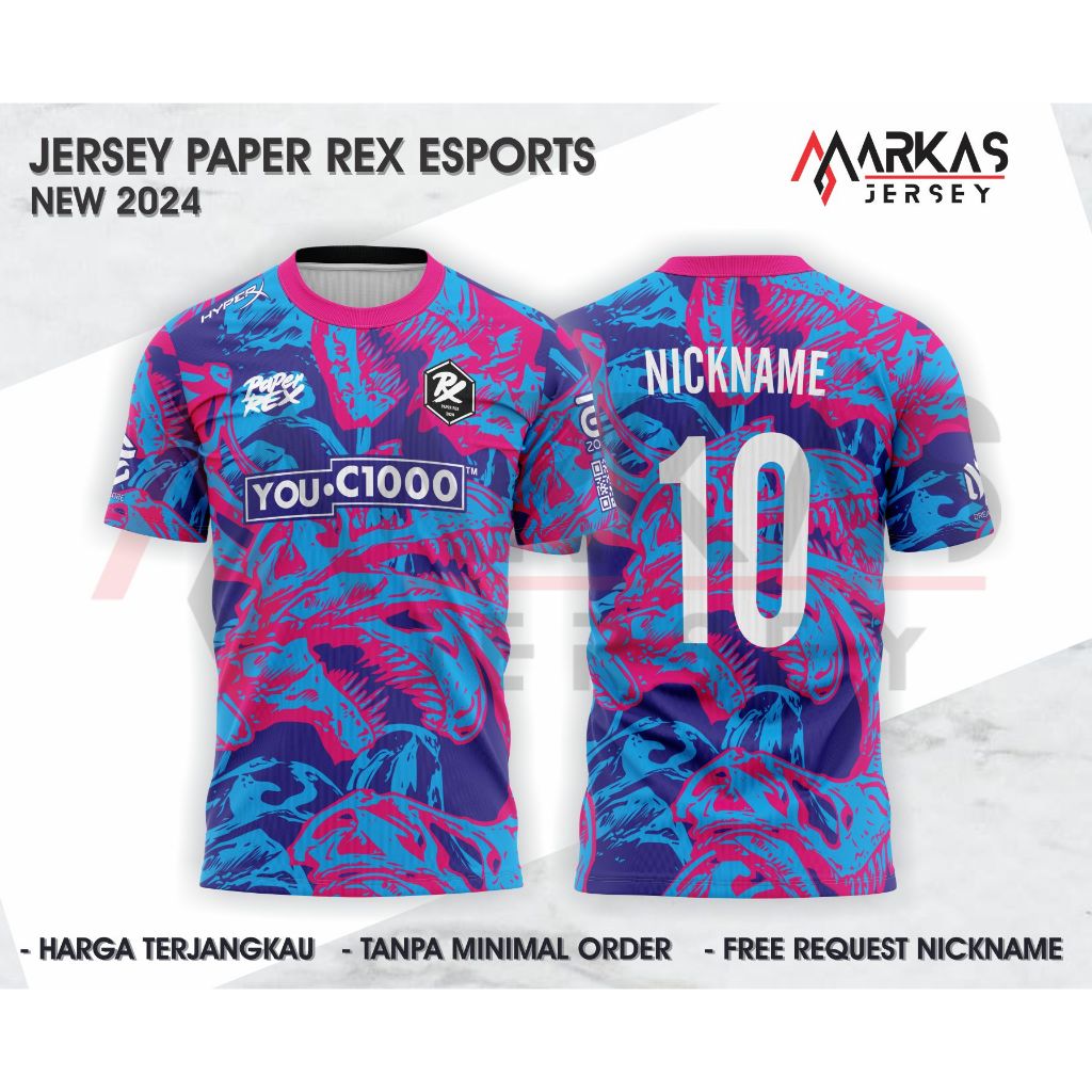 Jual JERSEY BAJU KAOS PAPER REX ESPORTS TERBARU 2024 FREEFIREE GAMING ...