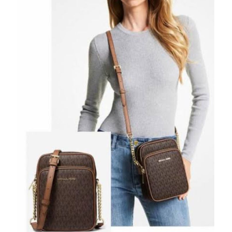 Jual Tas original MK Jet Set Travel Medium NS Chain Xbody | Shopee ...
