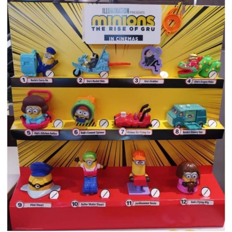 Jual mainan McD Mcdonald McDonalds Happy Meal minions the rise of Gru ...