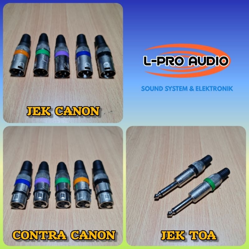 Jual Jek Canon contra canon XLR jek toa akai mono new canare warna ...