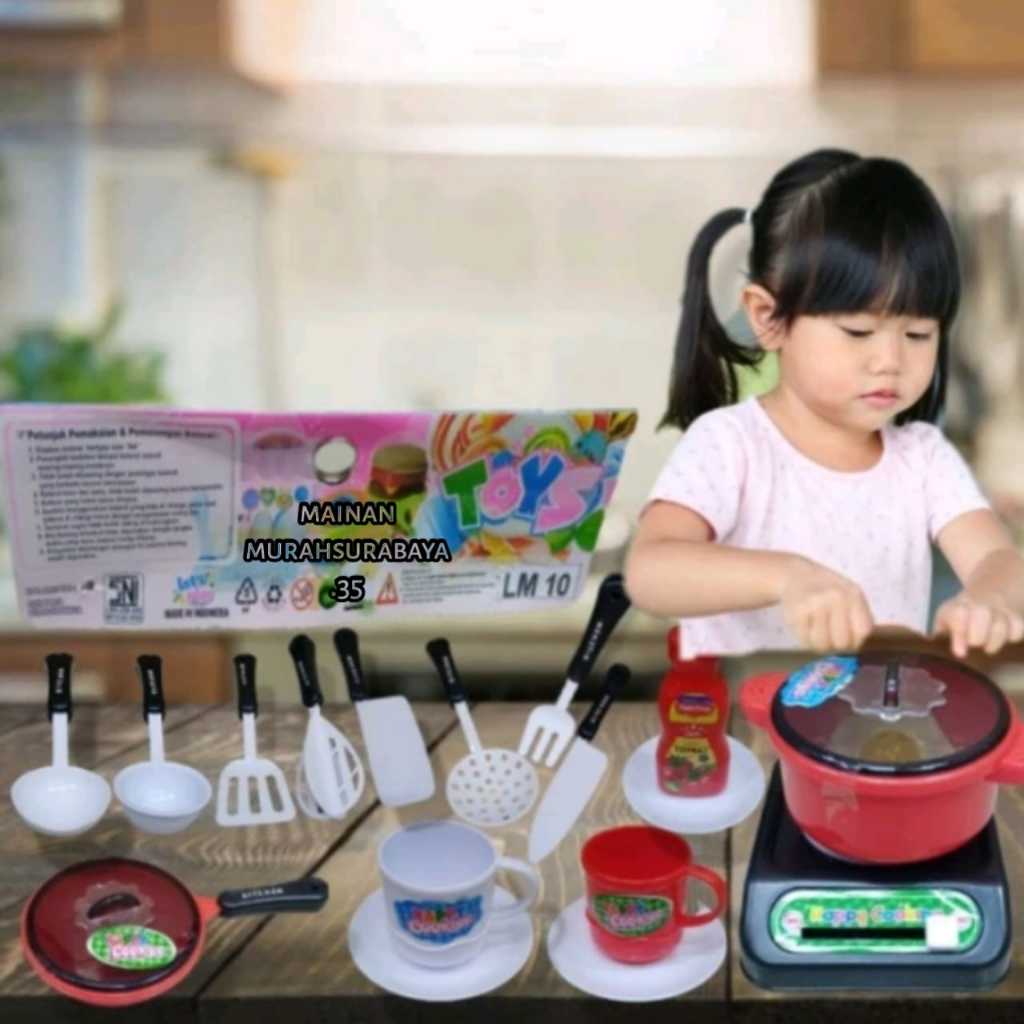 Jual Happy Cooking Mainan Masak Masakan Set Lengkap Mie Telor Sosis LM ...