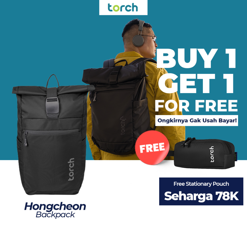 Jual TORCH Hongcheon Tas Ransel Punggung Sekolah Kerja Travelling ...