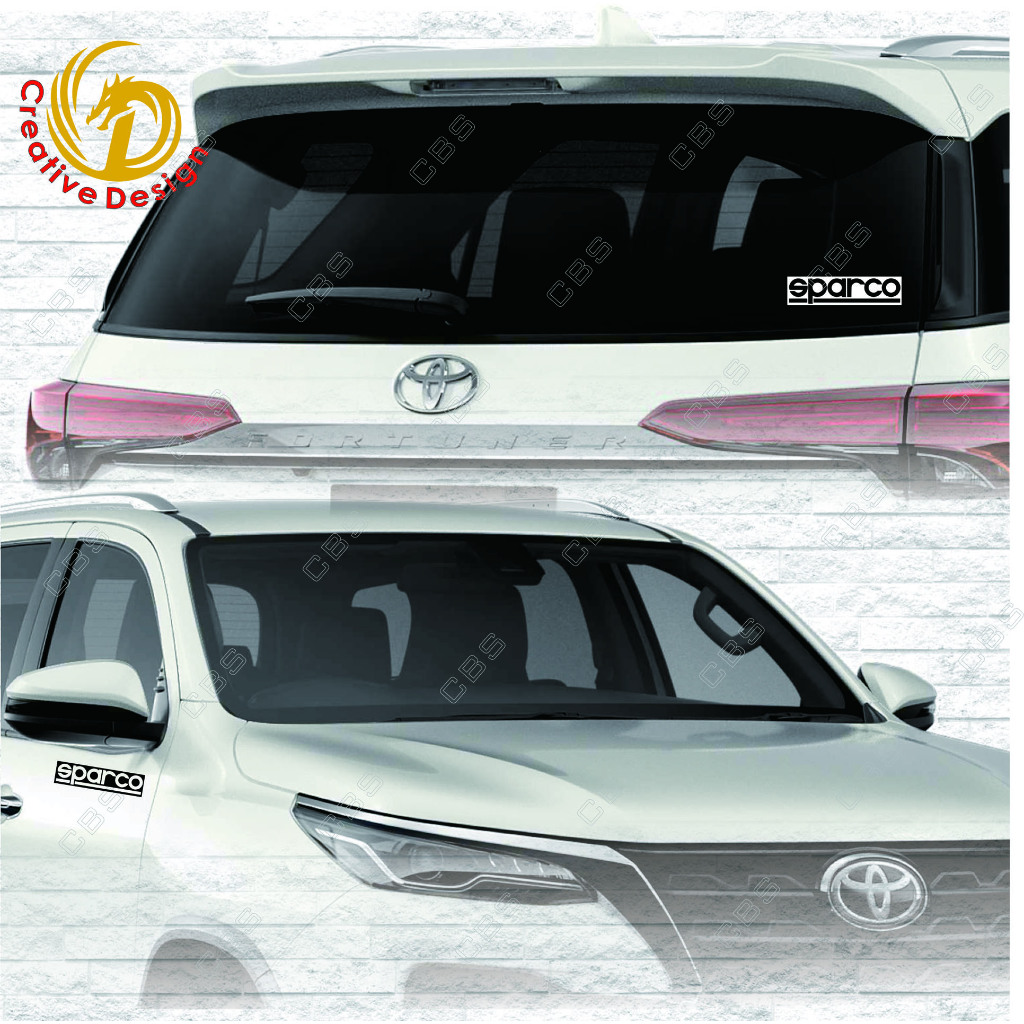 Jual Cutting Sticker Motor/Laptop/Mobil Logo Sponsor Sparco | Shopee ...