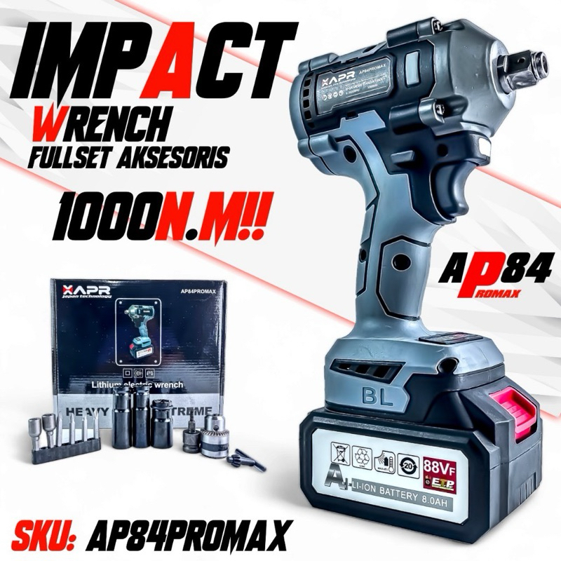 Jual APR IMPACT WRENCH 1000NM KUNCI RACHET SOCK AP84 PROMAX STANDART ...