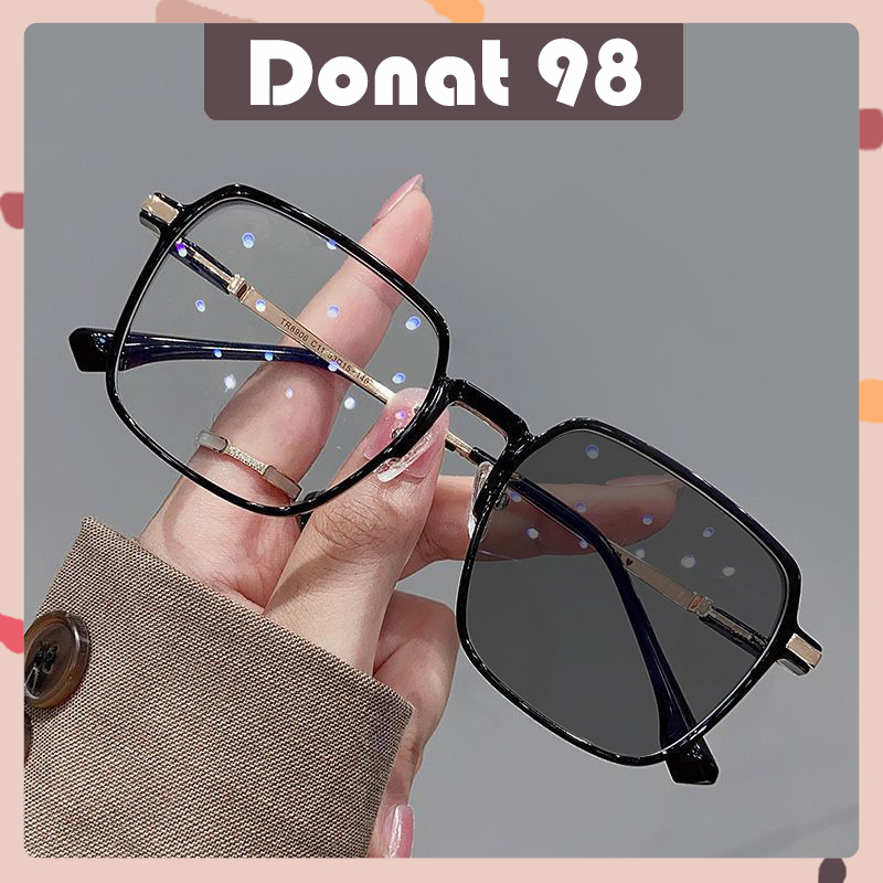 Jual NEW DESIGN Kacamata Photocromic Wanita Square Frame Frame & Lensa ...