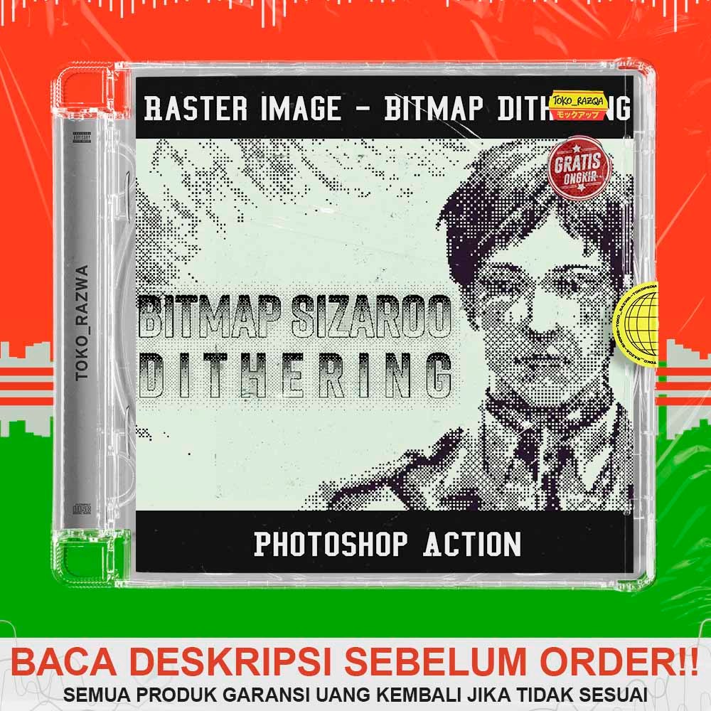 Jual Photoshop Action - Raster image - Bitmap Dithering - 030423 ...