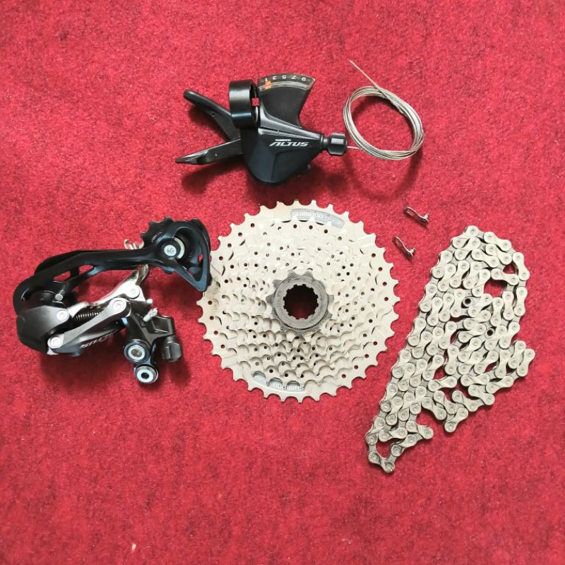 Jual mini groupset shimano altus 9 speed | Shopee Indonesia