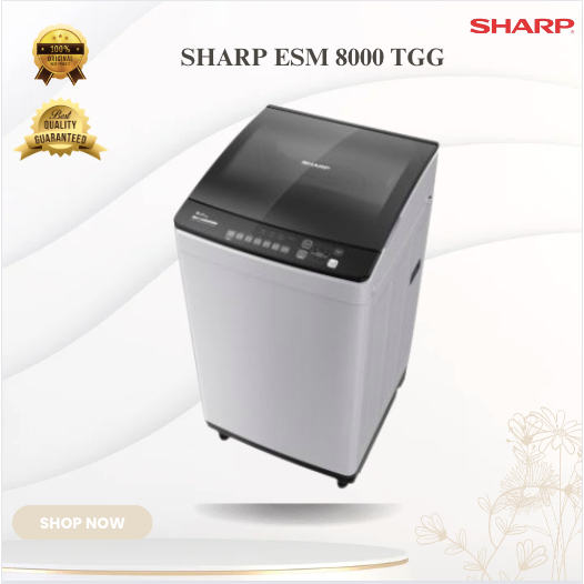 Jual MESIN CUCI SHARP TOP LOADING 8KG ESM 8000 TGG/ESM 8000/ESM8000 ...