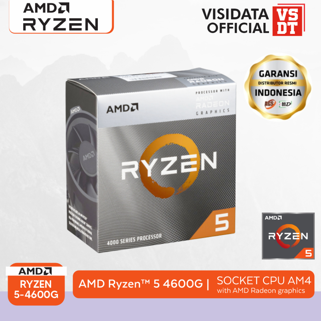 Jual Prosesor AMD Ryzen 5 4600G with AMD Radeon graphics 6C 12T Desktop PC processor AM4 BOX ...
