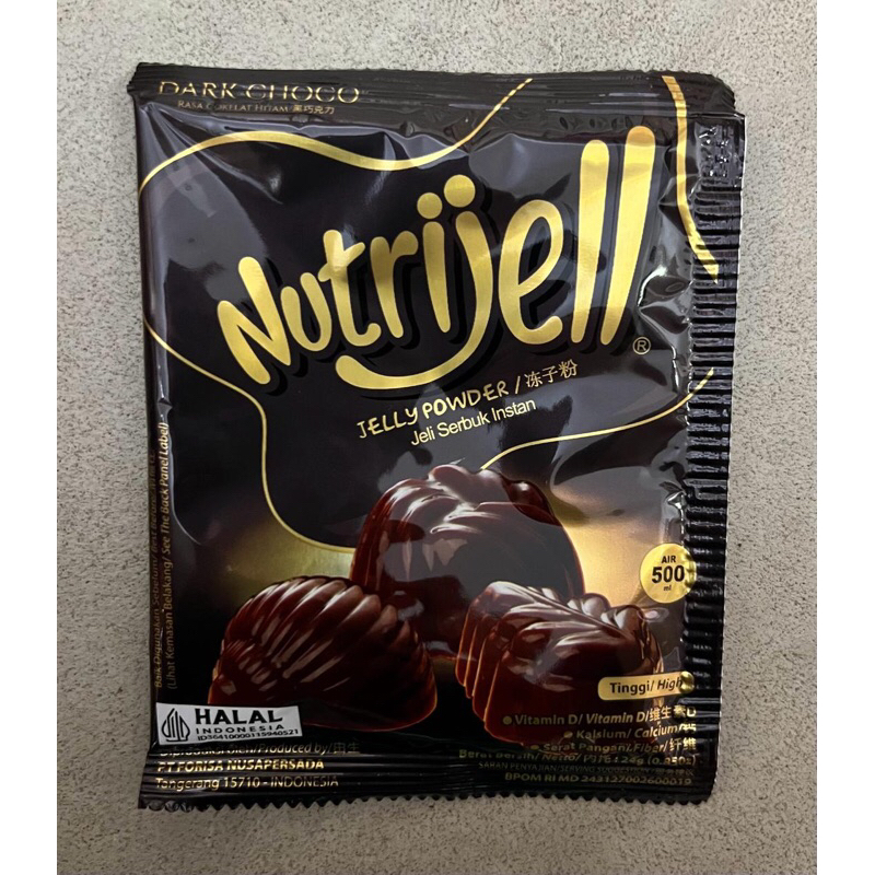 Jual Nutrijell Dark Choco 24 gr Eceran | Shopee Indonesia