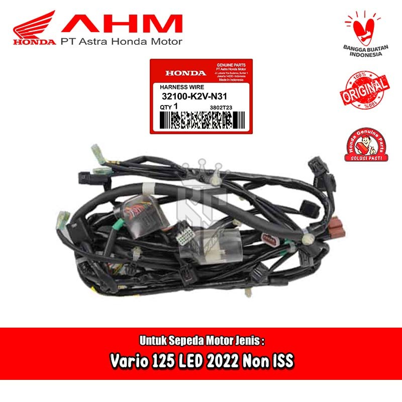Jual Wayar Kabel Body Komplit Honda Vario 125 LED New 2022 Non ISS 100% Original AHM 32100-K2V ...