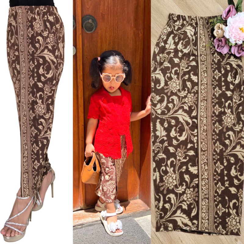 Jual SET COUPLE ROK IBU DAN ANAK STRETCH DIORAMA SONGKET BALI | ROK ...