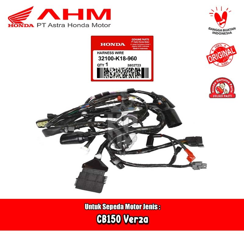 Jual Wayar Kabel Body Komplit Honda CB150 Verza 100% Original AHM 32100-K18-960 | Shopee Indonesia