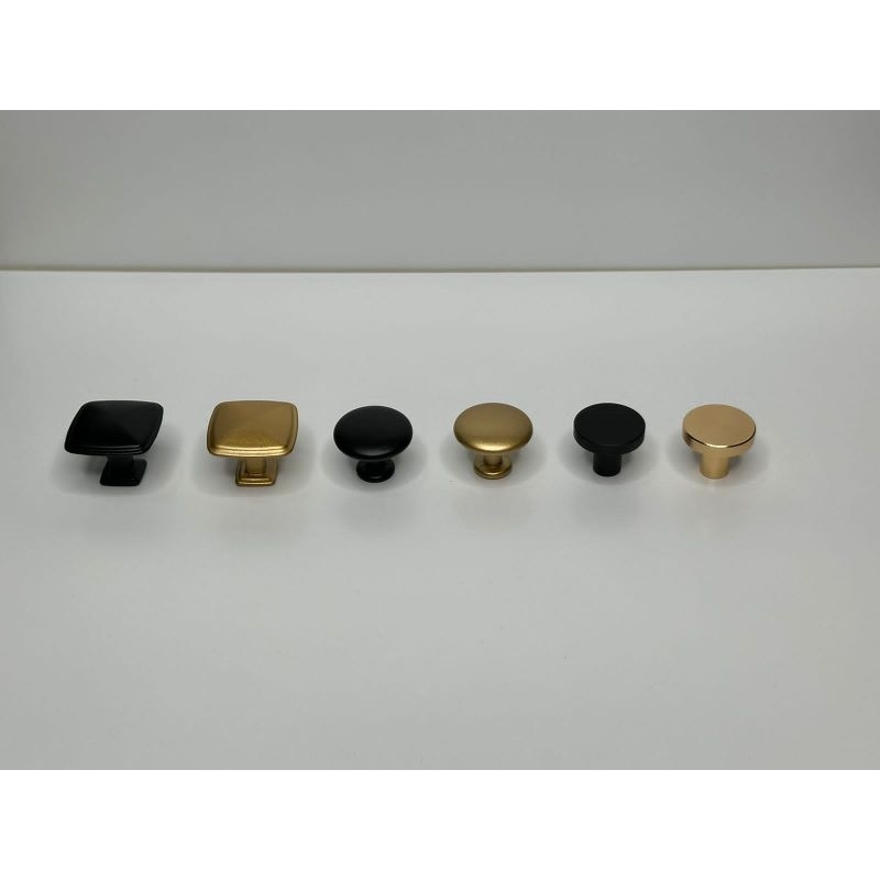Jual Handle Tarikan Hitam Gold Laci Hitam Minimalis Bulat Gagang Knob ...
