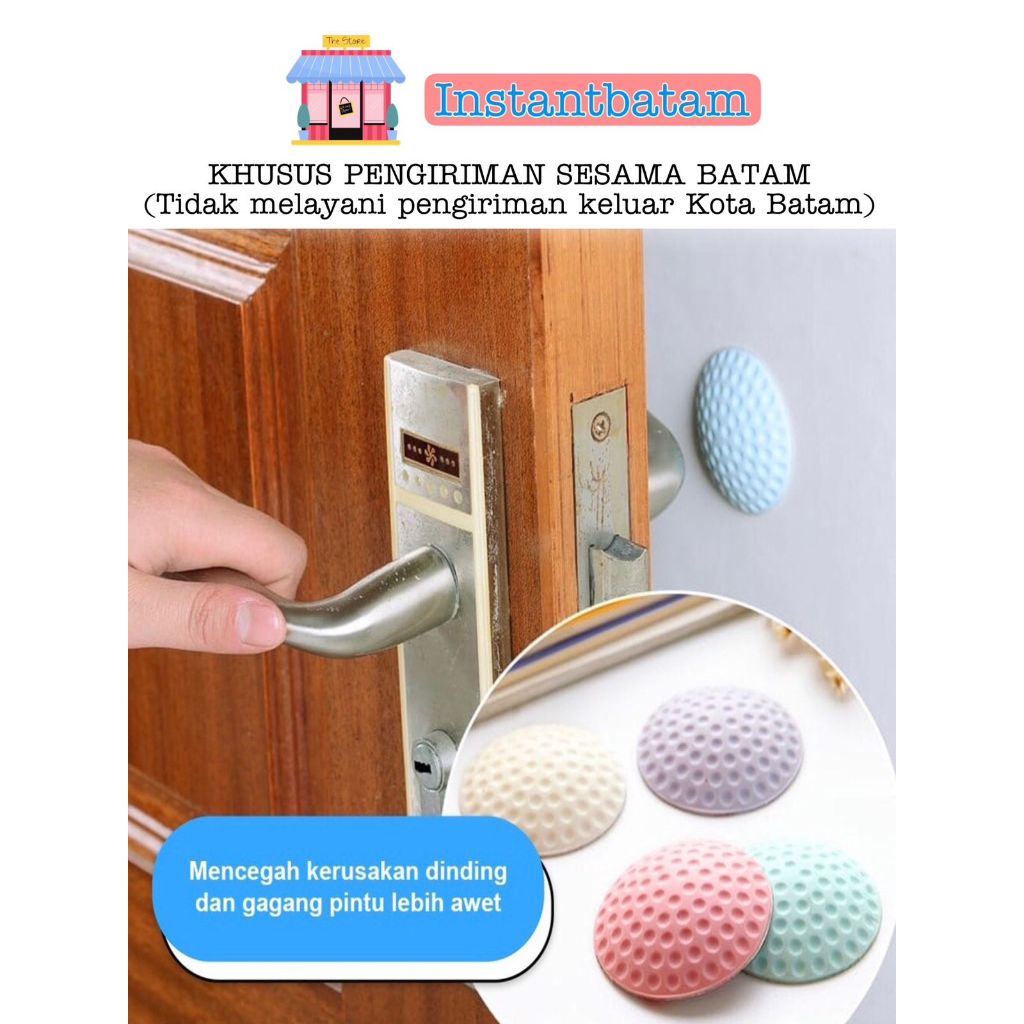 Jual 851 Pengaman Gagang Pintu Engsel Karet Silikon Door Stopper Wall ...