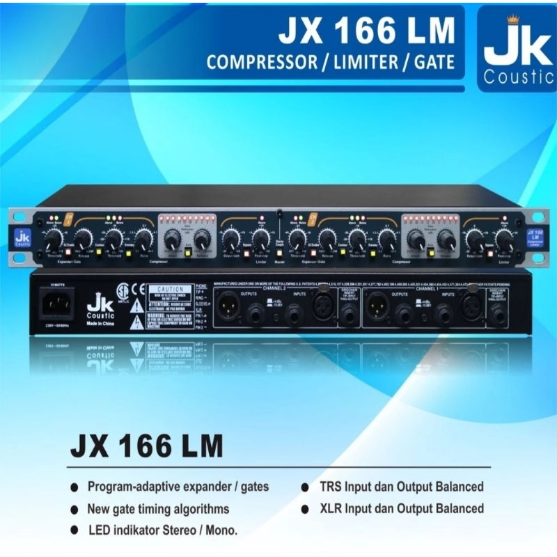 Jual Compressor Limiter Gate Jk coustic JX 166LM | Shopee Indonesia