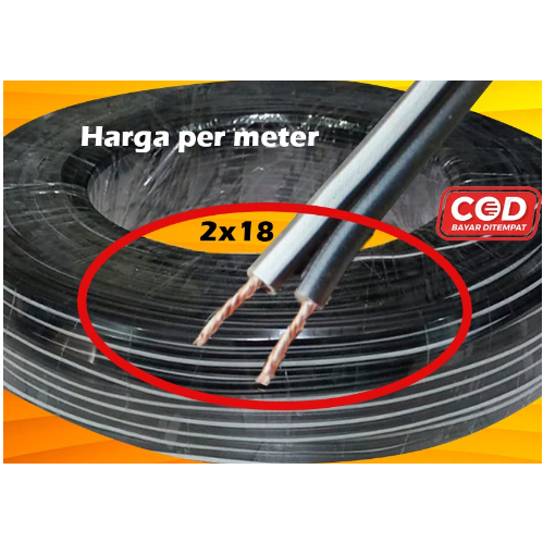 Jual Kabel Listrik Serabut Tembaga 2x18 Cable RMT | Shopee Indonesia