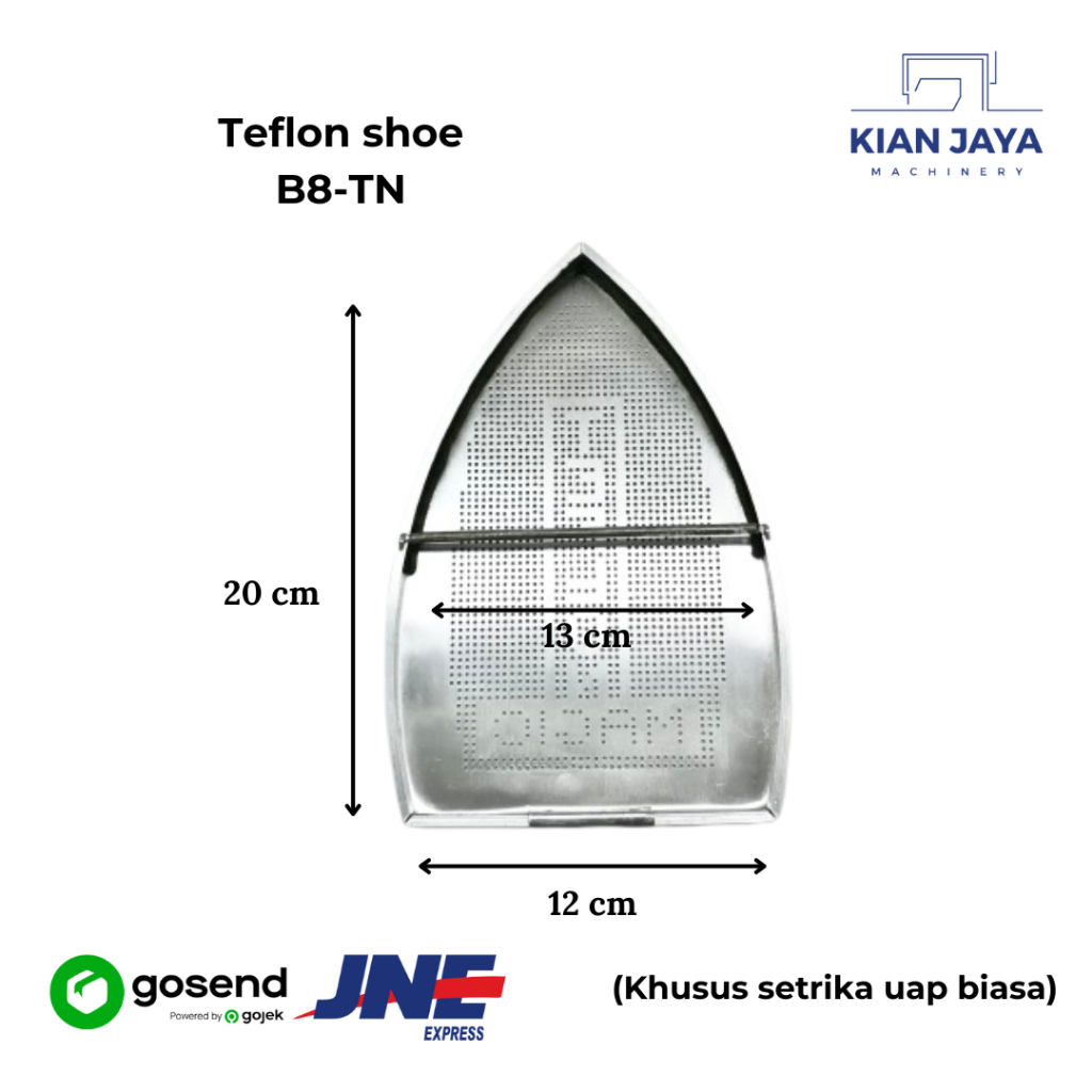 Jual Teflon Shoe / Sepatu Teflon / Alas Setrika Uap Listrik | Shopee ...