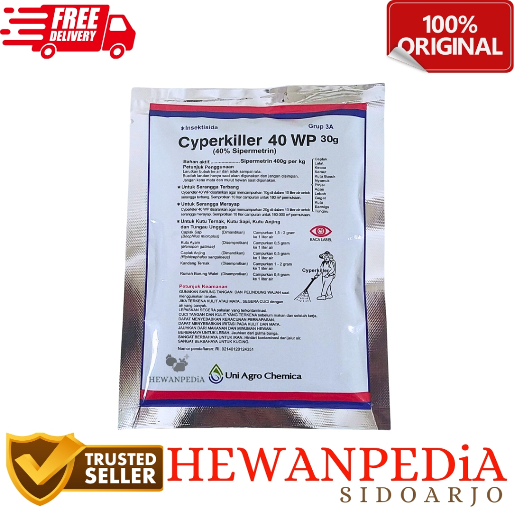 Jual CYPERKILLER 40WP 30 gr KOREA - Anti Lalat Serangga Kutu Kandang ...