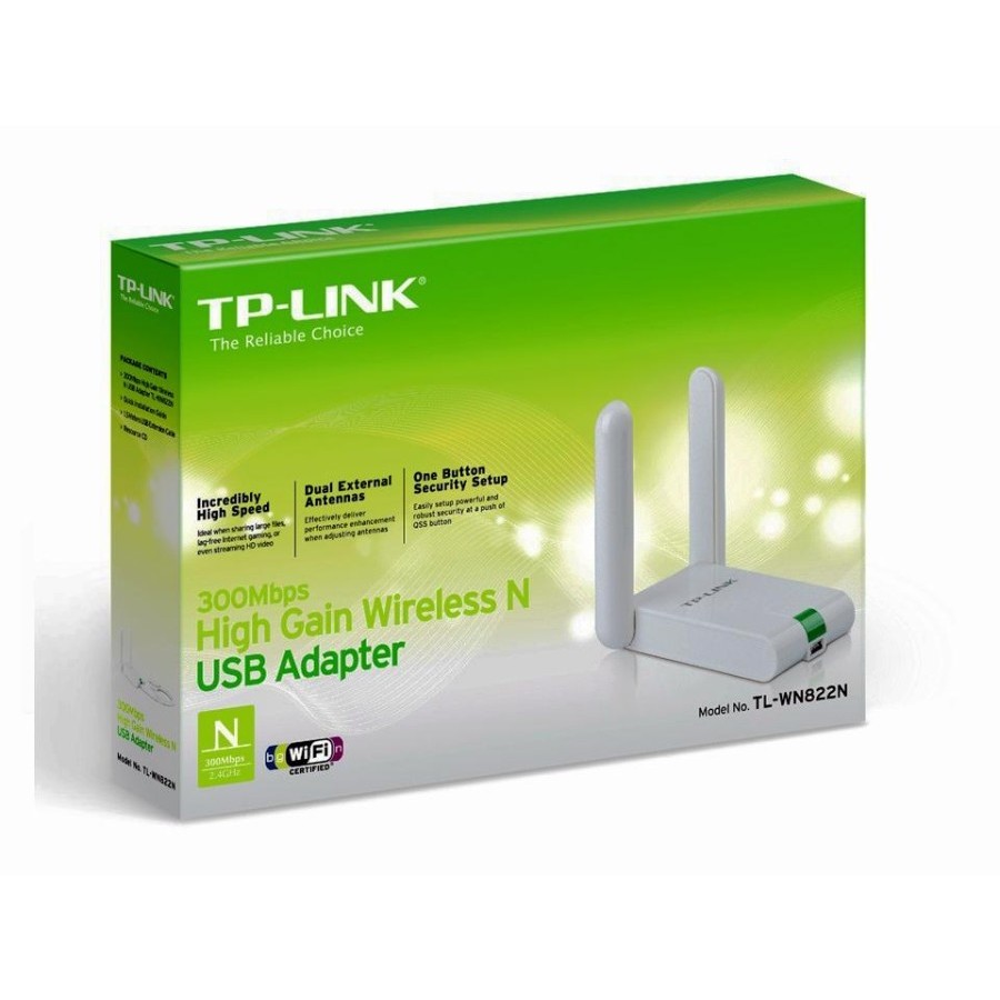 Jual TP-Link TL-WN822N 300Mbps High Gain Wireless USB Adapter | Shopee ...
