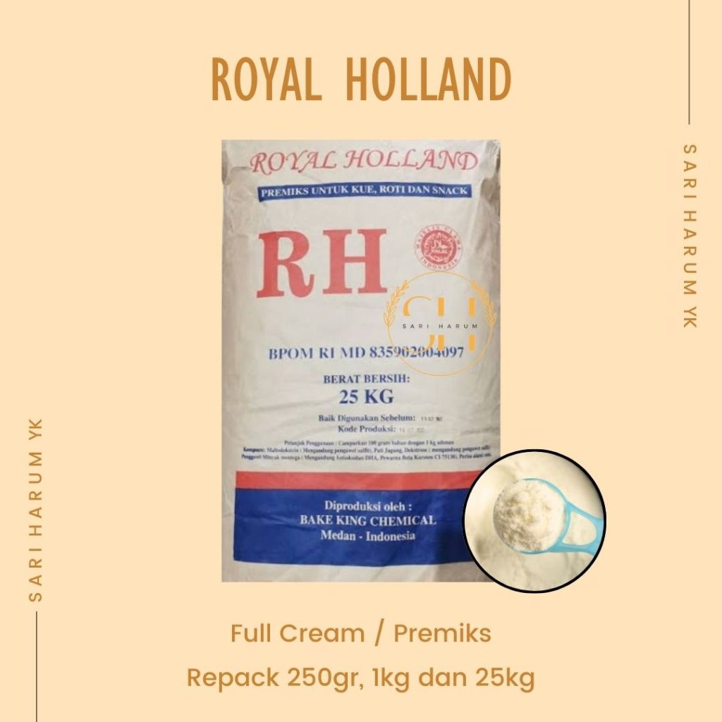Jual Susu bubuk full cream | premix | royal holland | 1000gr | Shopee Indonesia
