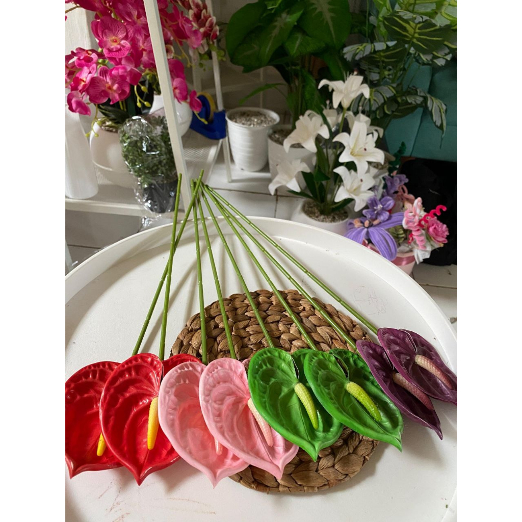 Jual ARTIFICIAL ANTHURIUM BUNGA KUPING GAJAH PREMIUM | Shopee Indonesia