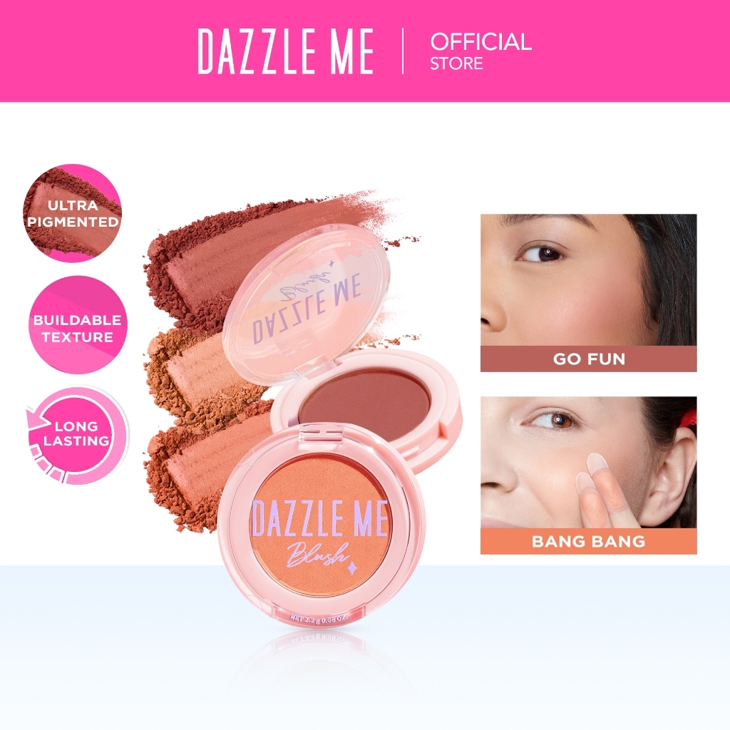 Jual KENMART - Dazzle Me Sweet Girl Blush | Shopee Indonesia