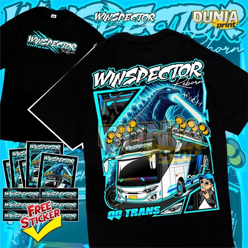 Jual (free sticker winspector + ganci)KAOS BUS WINSPECTOR QQ TRANS ... Jual (free sticker winspector + ganci)KAOS BUS WINSPECTOR QQ TRANS ...