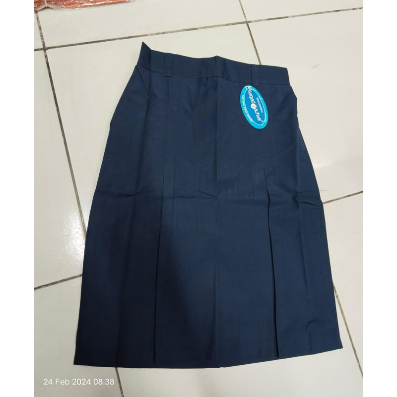 Jual Rok Span Pendek Biru SMP Seragam Sekolah | Shopee Indonesia
