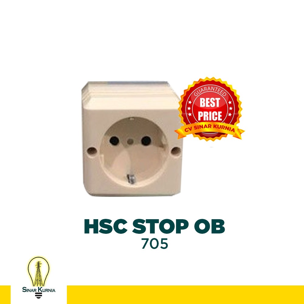 Jual Stop Kontak Dinding HSC 705 Stop OB Outbow | Shopee Indonesia