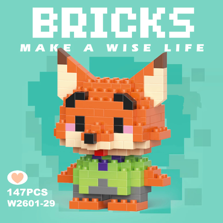 Jual Nano Block Karakter Mini Bricks Mainan Balok Susun Edukasi Anak ...