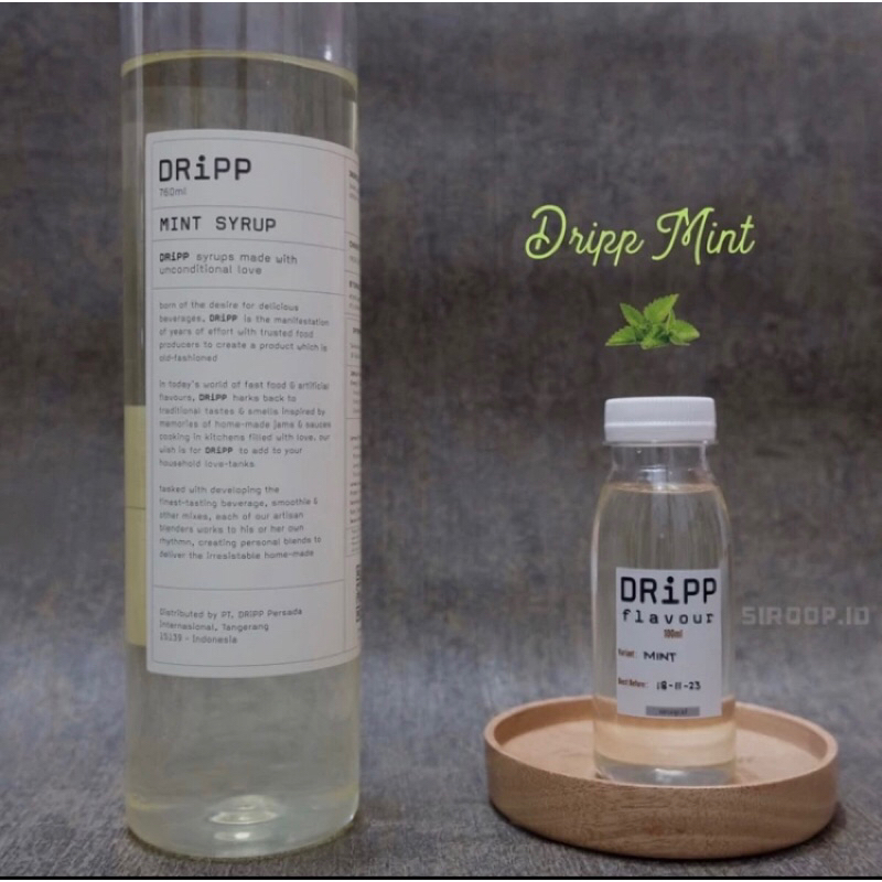 Jual DRiPP Flavour Syrup Repack Mint (30ml, 75ml, 100ml) | Shopee Indonesia