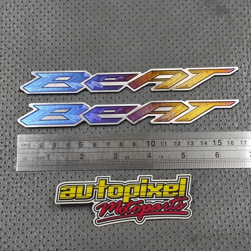 Jual Emblem beat titanium emblem titan vietnam (sepasang) | Shopee ...