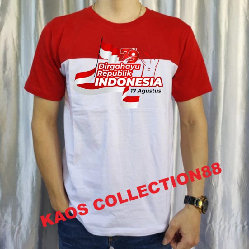 Jual kaos kemerdekaan Indonesia HUT RI ke 79 dirgahayu Republik ...